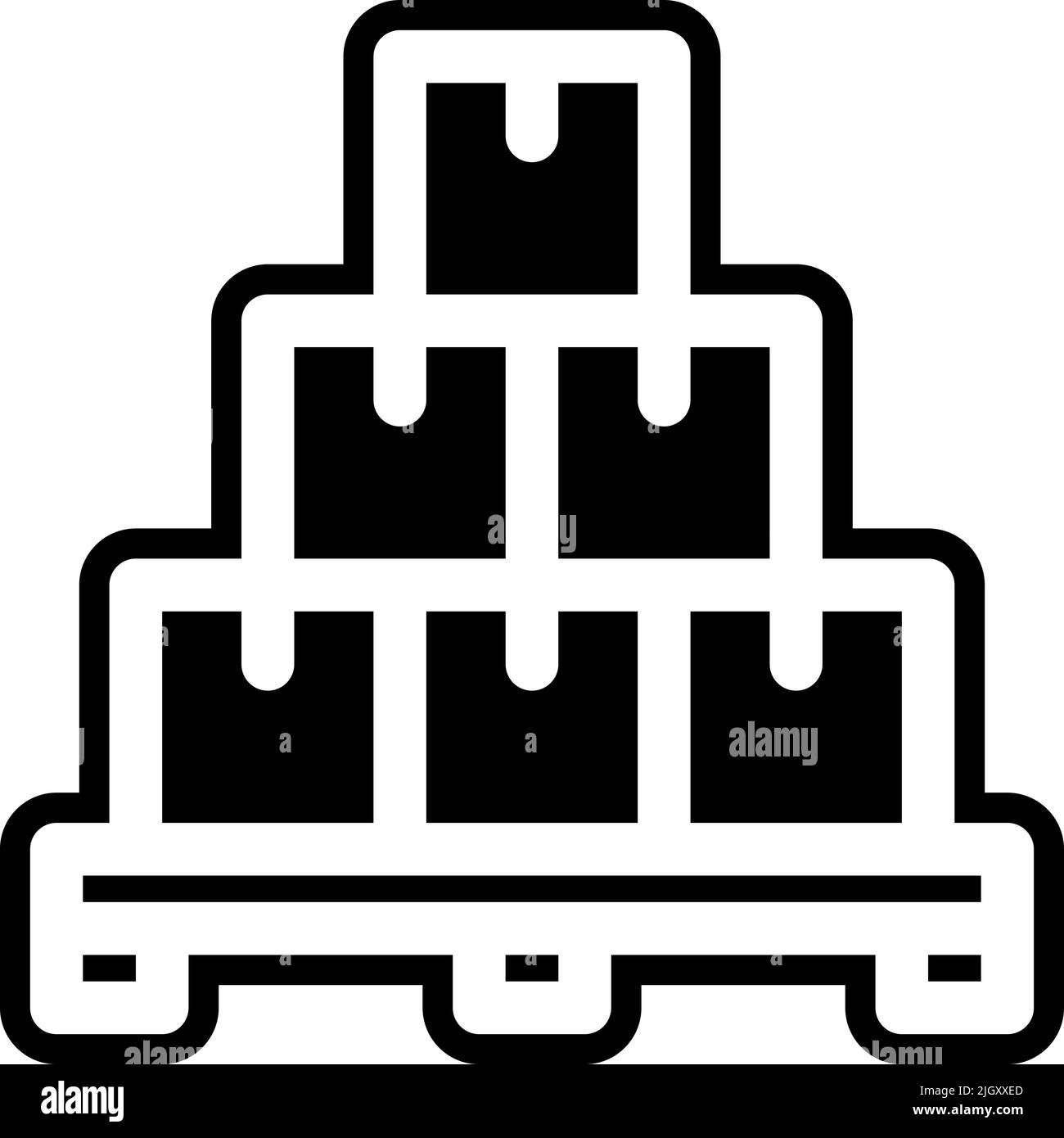 Logistics and deliveries packages icon Stock Vector Image & Art - Alamy