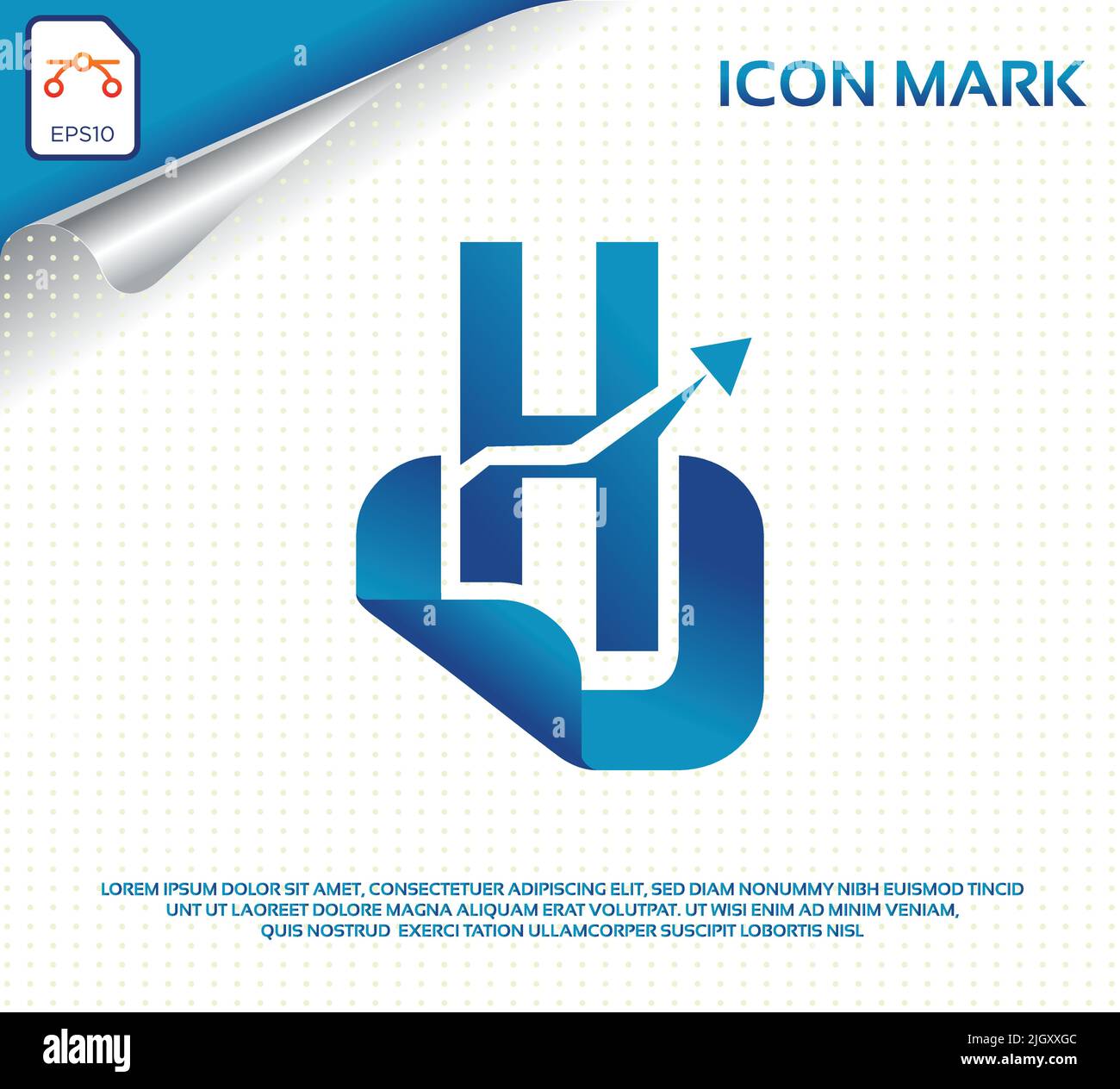 Creative letter h modern digital travel logo Stock Vector Image & Art ...