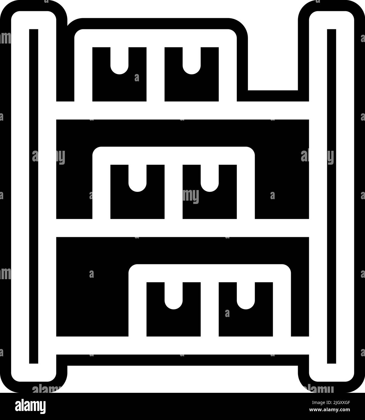 Logistics and deliveries rack icon Stock Vector Image & Art - Alamy