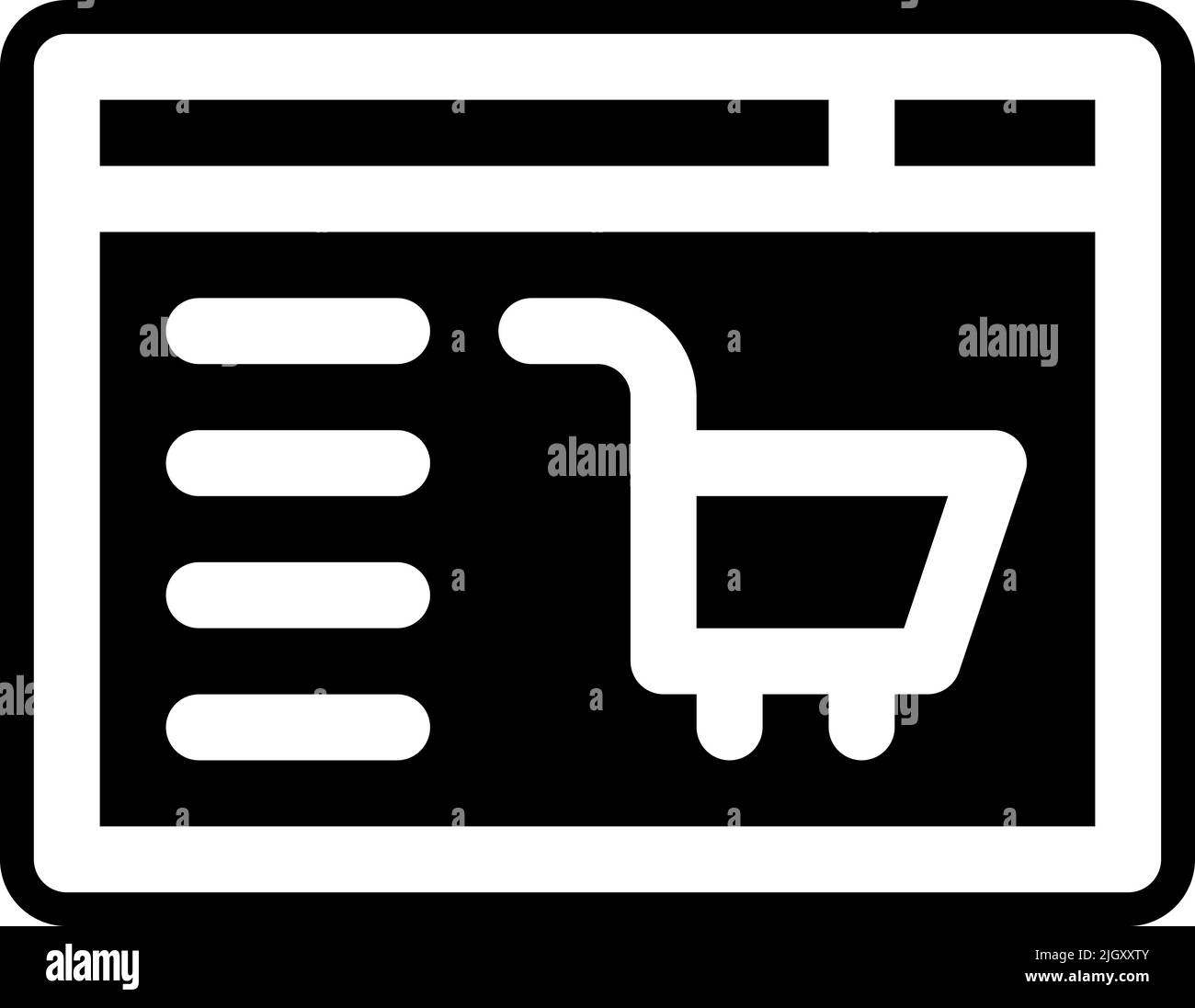 Merchandising online shopping icon Stock Vector Image & Art - Alamy