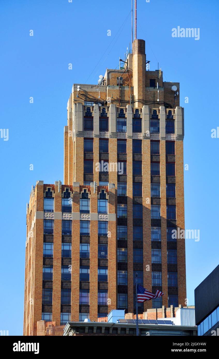 State Tower Building was built in 1927 in downtown Syracuse, New York ...