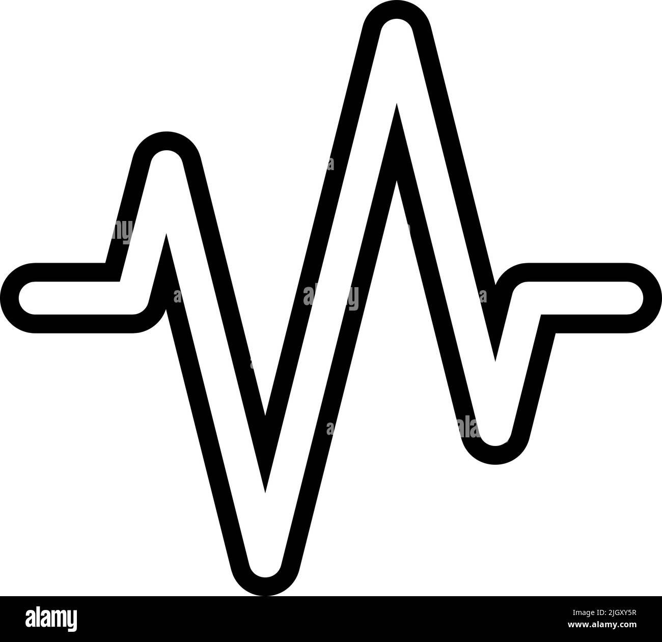 Mathematics science and medicine pulse icon Stock Vector Image & Art ...