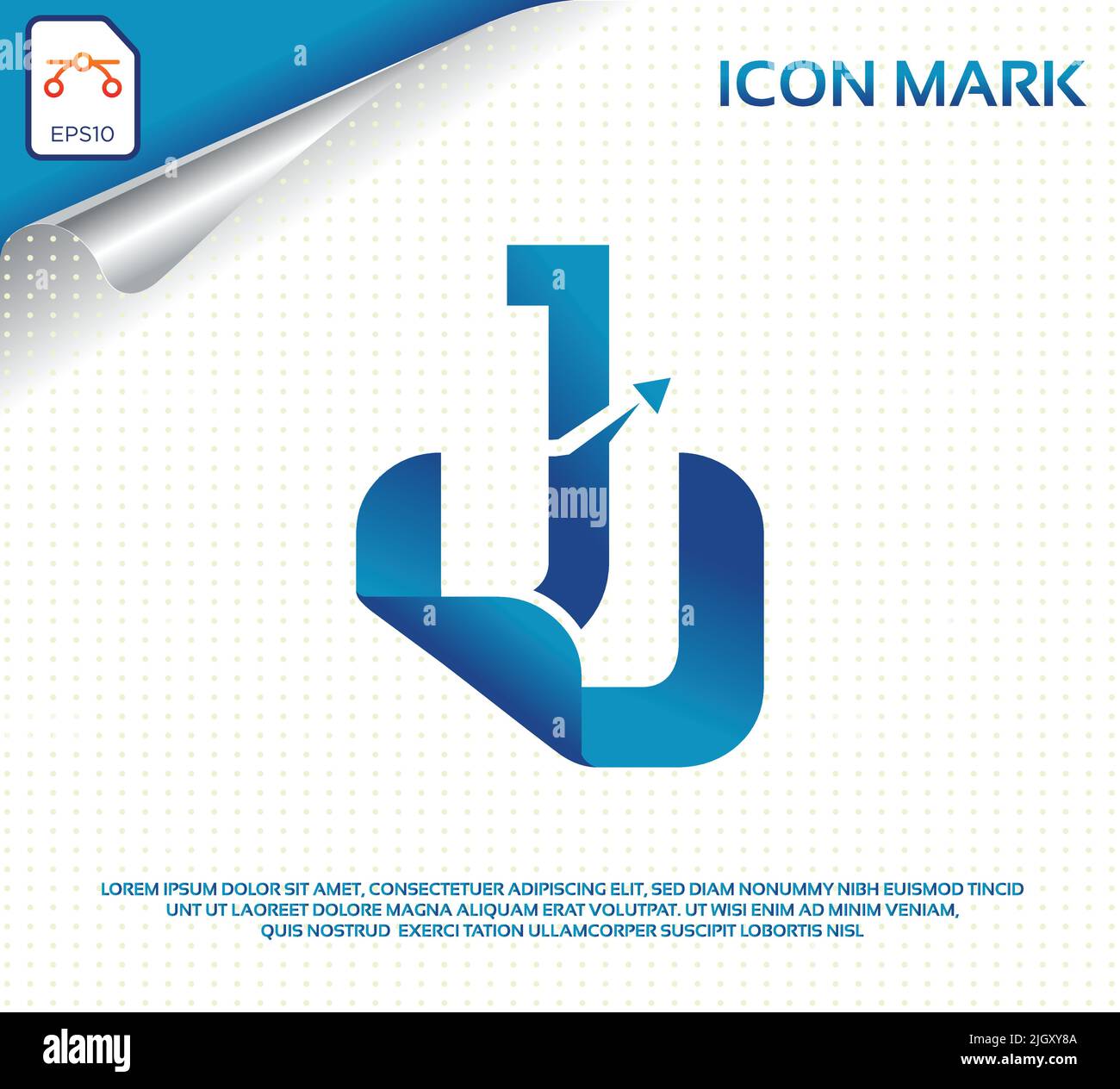 Creative letter j modern digital travel logo Stock Vector Image & Art ...