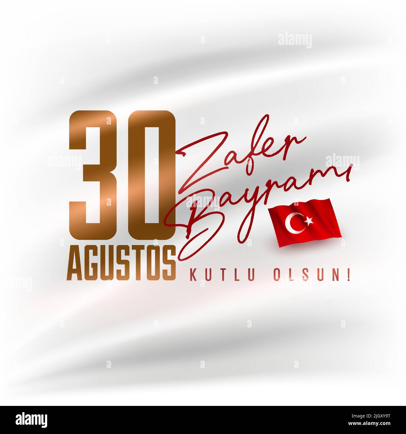 August 30 celebration of victory and the National Day in Turkey Stock ...
