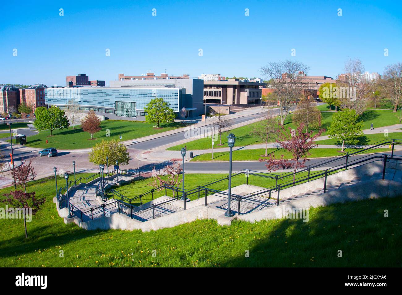 Main Campus of Syracuse University in downtown Syracuse, New York State ...