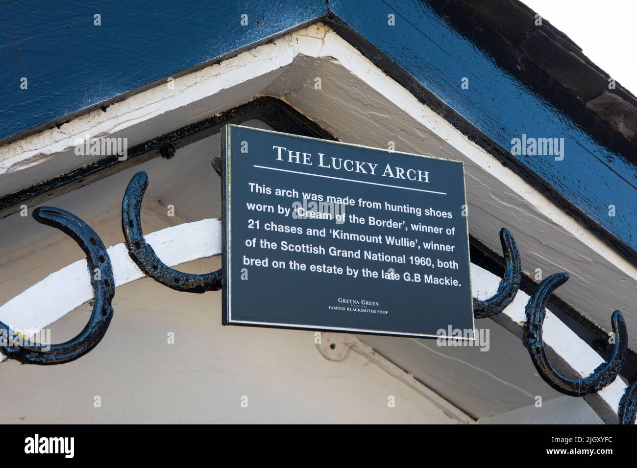 Gretna Green, Scotland - October 15th 2021: The Lucky Arch at the ...