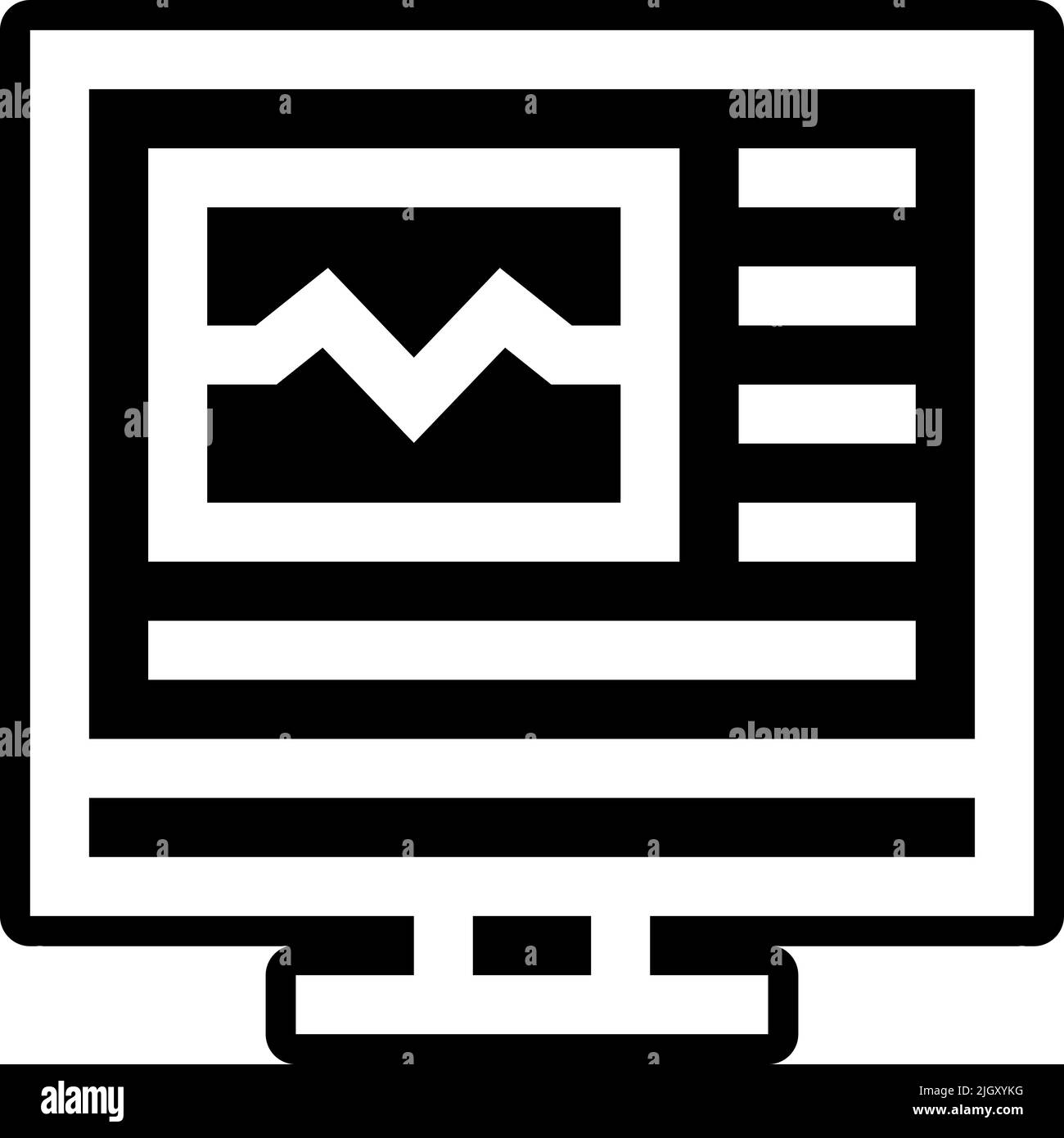 Laboratory electrocardiogram icon Stock Vector Image & Art - Alamy