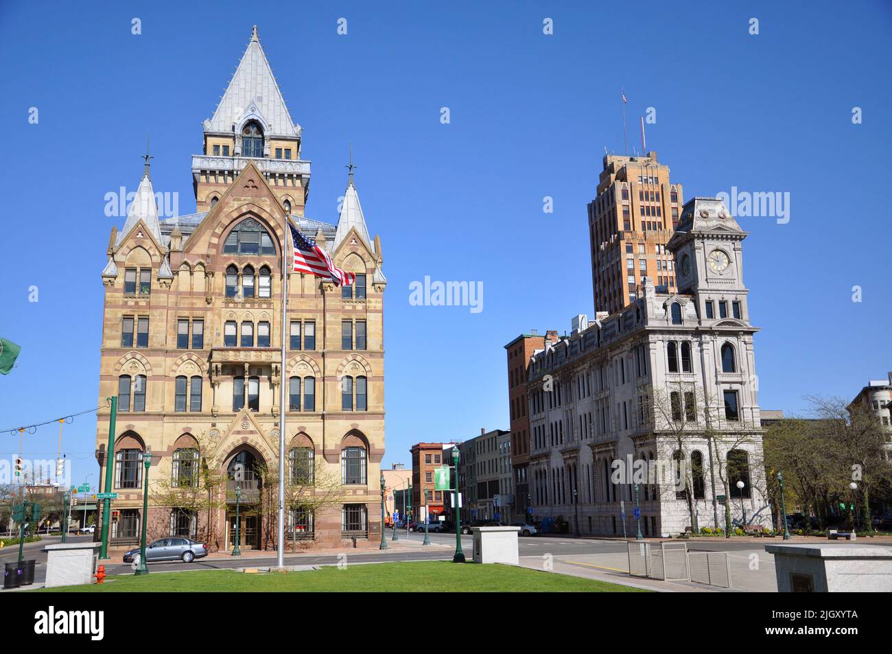 Syracuse Savings Bank Building (left) and Gridley Building (right) at ...