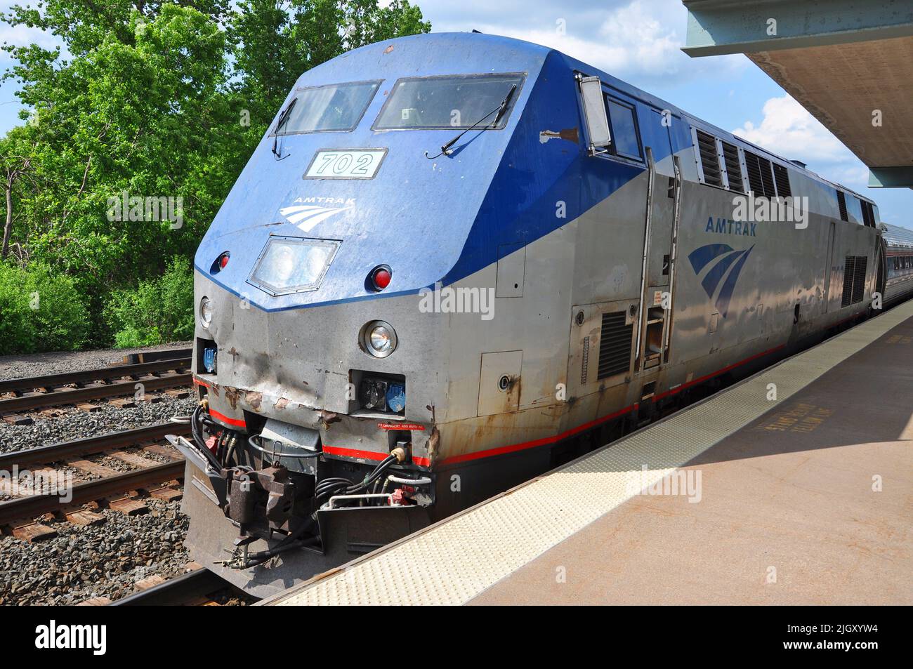 Amtrak General Electric GE P42DC Genesis Locomotive at William F. Walsh Regional Transportation ...