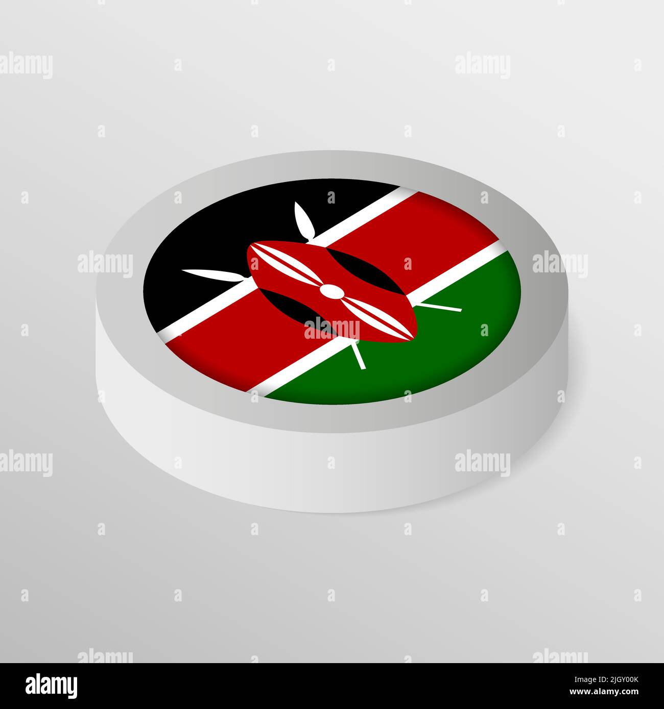 EPS10 Vector Patriotic shield with flag of Kenya. An element of impact ...