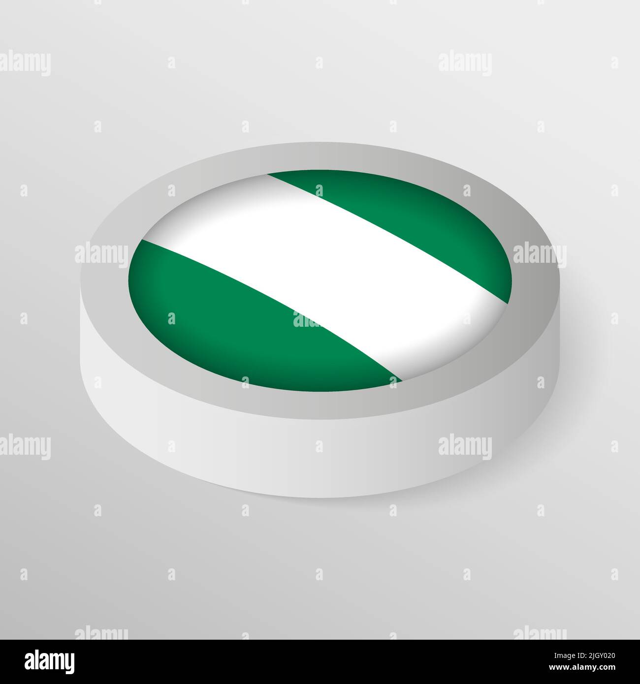 EPS10 Vector Patriotic shield with flag of Nigeria. An element of ...