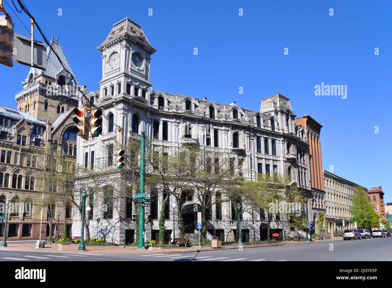 Gridley Building was built in 1867 at 101 S Salina Street at Clinton ...
