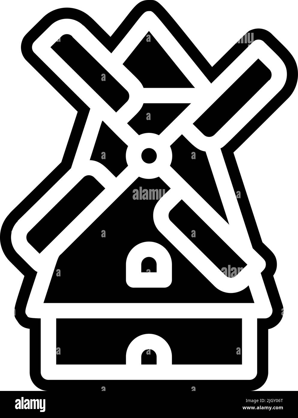 Wooden water mill icon Stock Vector Images - Alamy