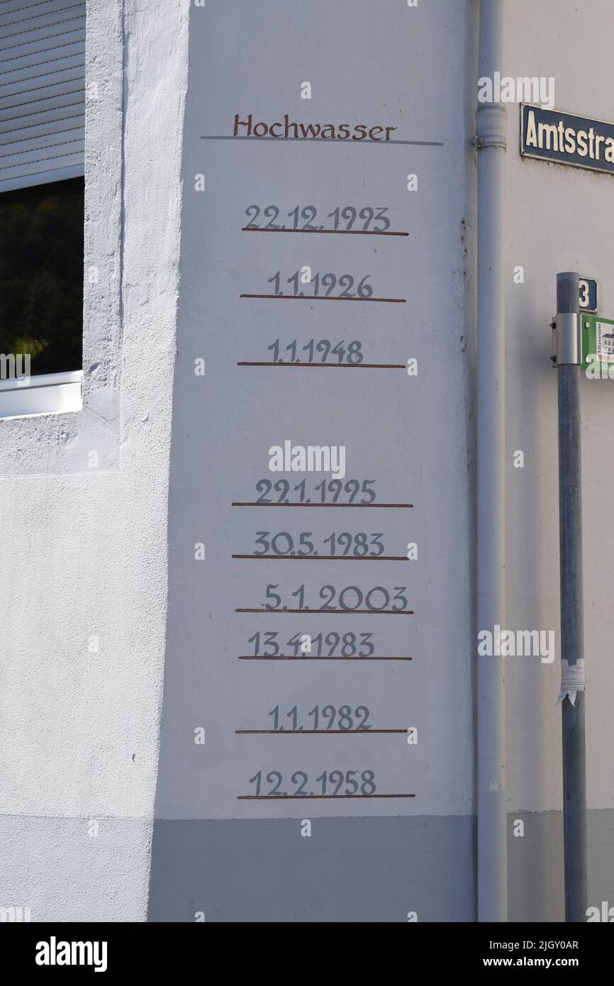Flood level markers hi-res stock photography and images - Alamy