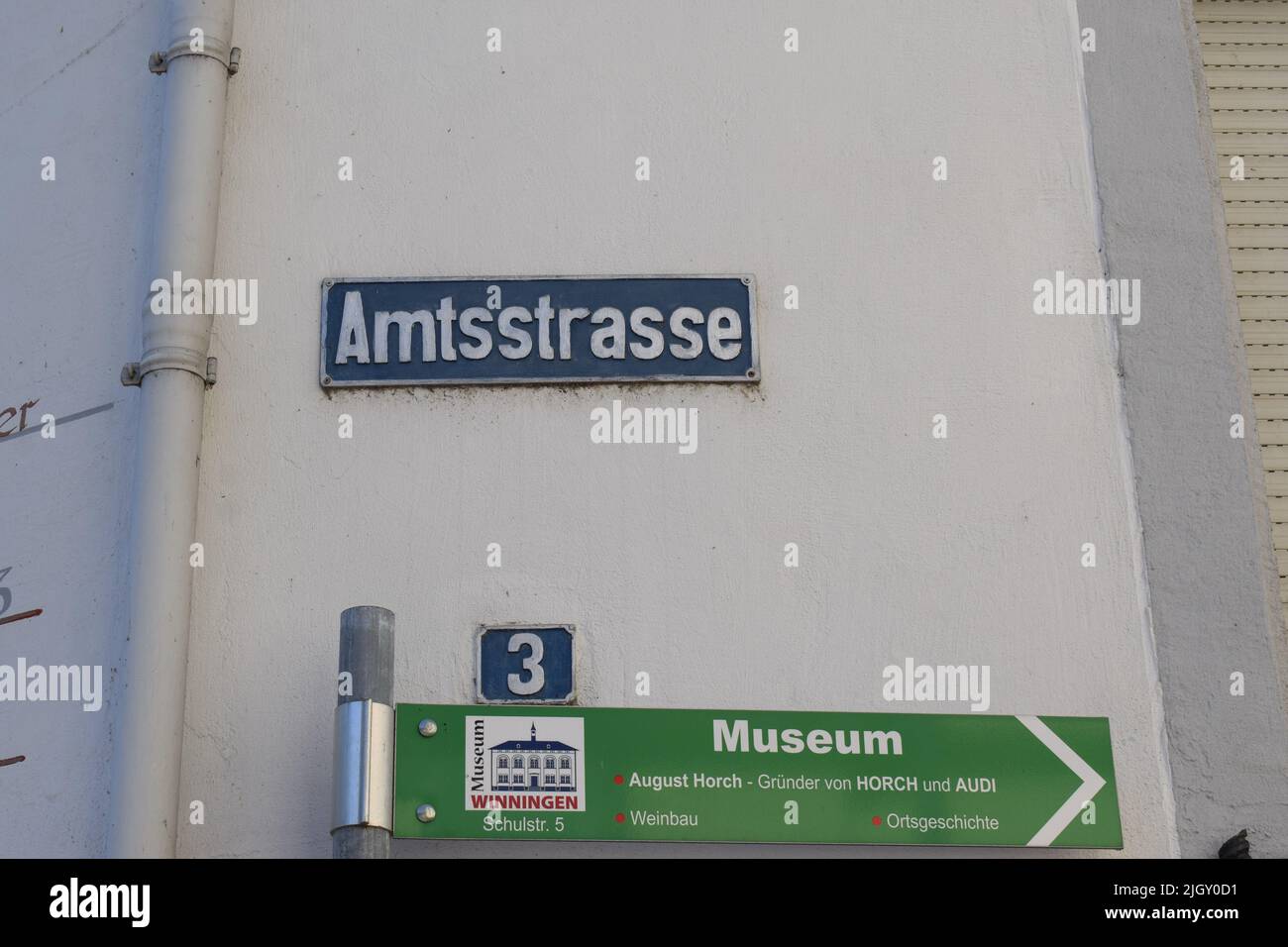 street sign Amtsstrasse Stock Photo - Alamy