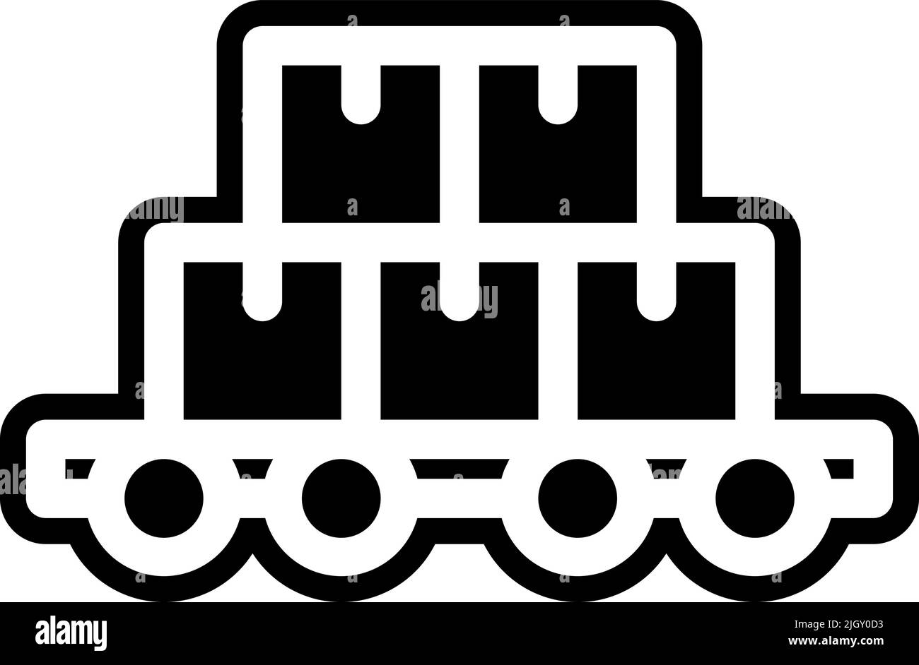 Logistics and deliveries cart icon Stock Vector Image & Art - Alamy