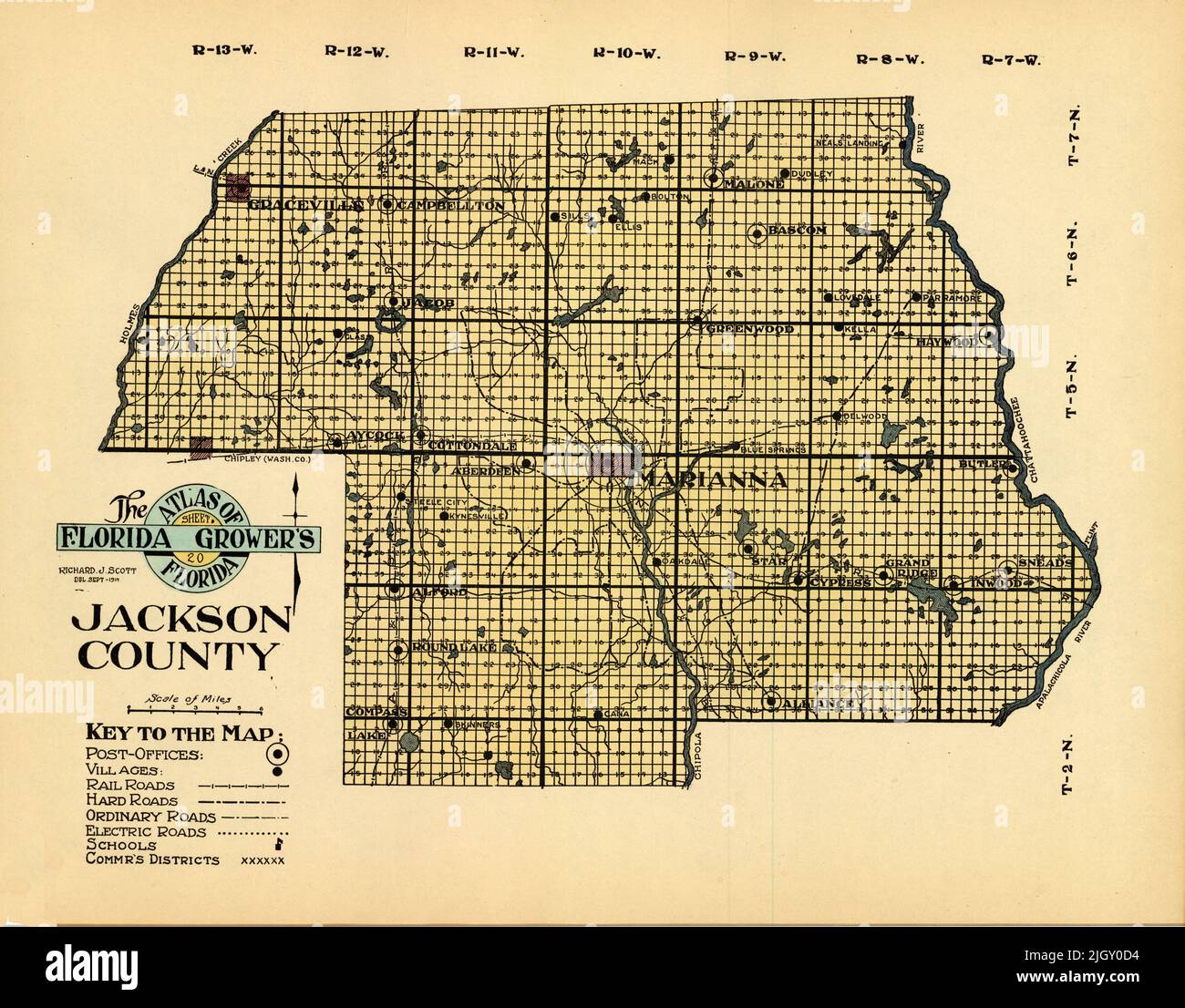 Scott county map hi-res stock photography and images - Alamy