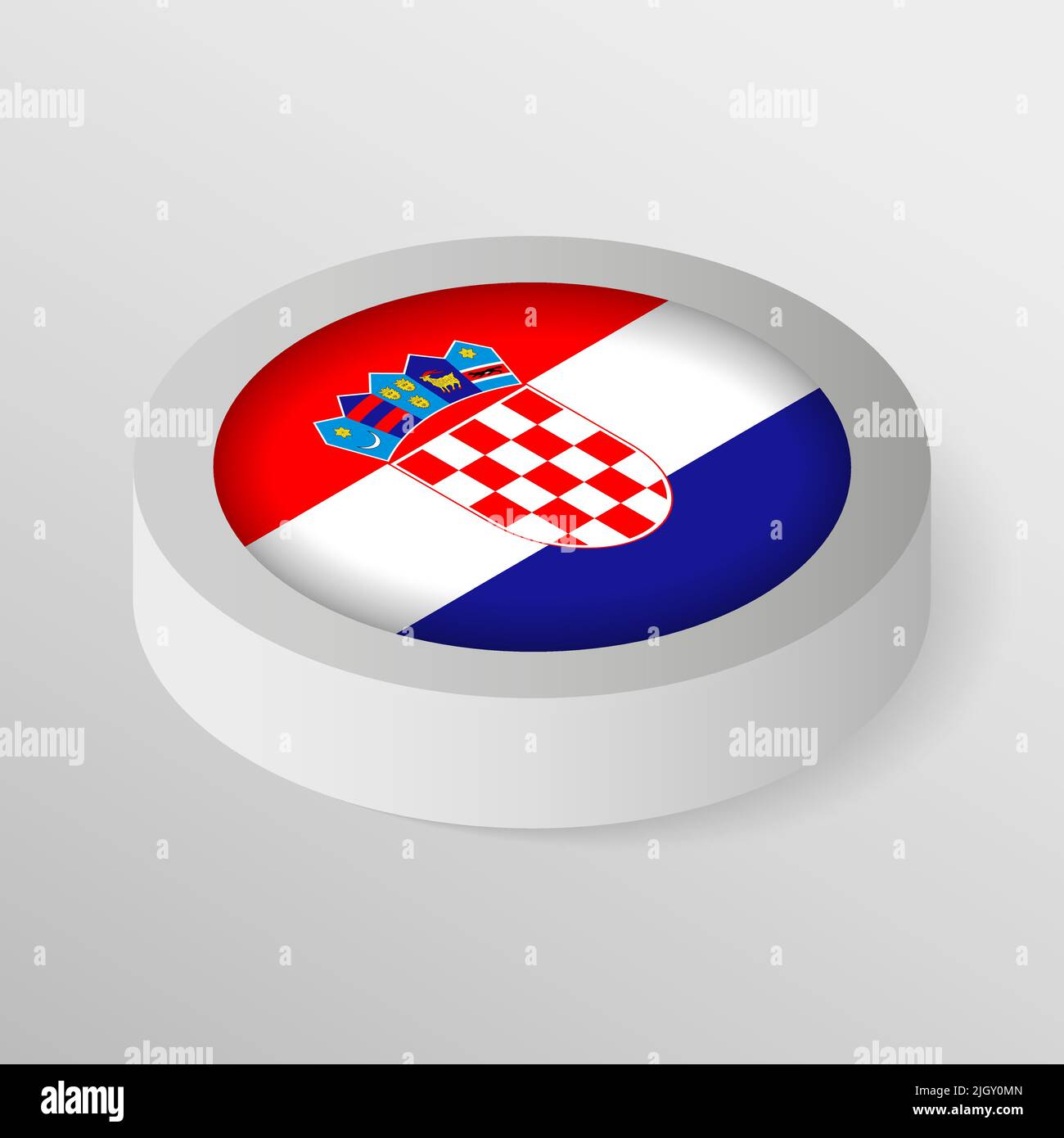 EPS10 Vector Patriotic shield with flag of Croatia. An element of ...