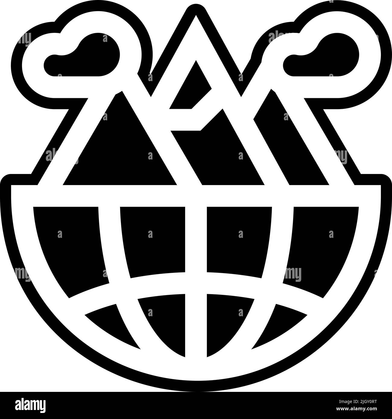 Mother earth day mountain icon Stock Vector Image & Art - Alamy