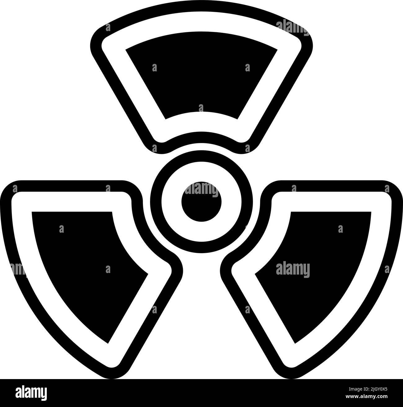 Mathematics science and medicine radioactive icon Stock Vector Image ...