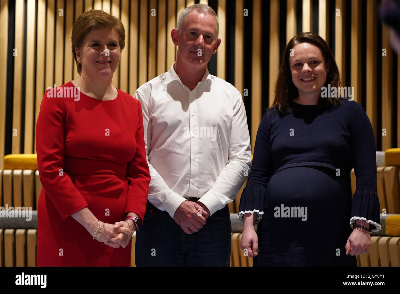 First Minister Nicola Sturgeon with senior advisor Mark Logan and ...