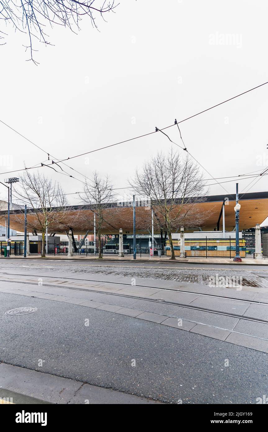 Jeld Wen Field as viewed across SW Morrison, in Portland, Oregon Stock ...