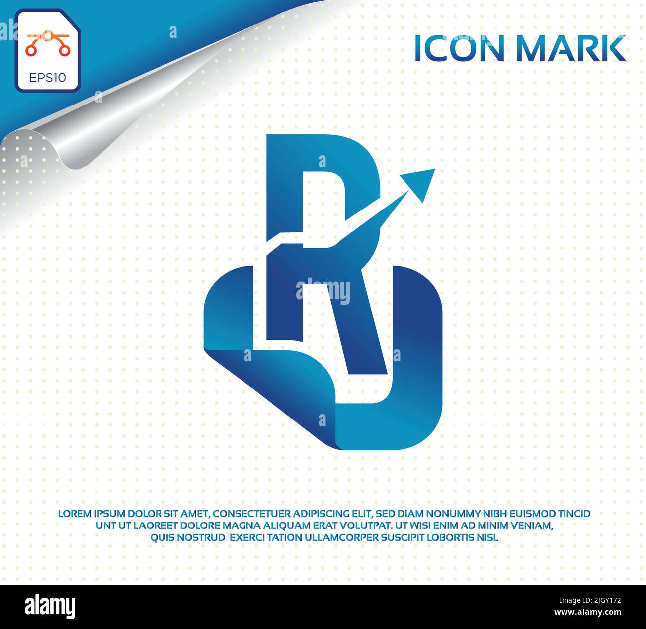 Creative letter r modern digital travel logo Stock Vector Image & Art ...