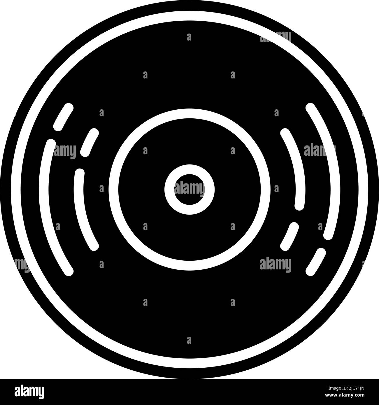Vinyl icon flat style Black and White Stock Photos & Images - Alamy