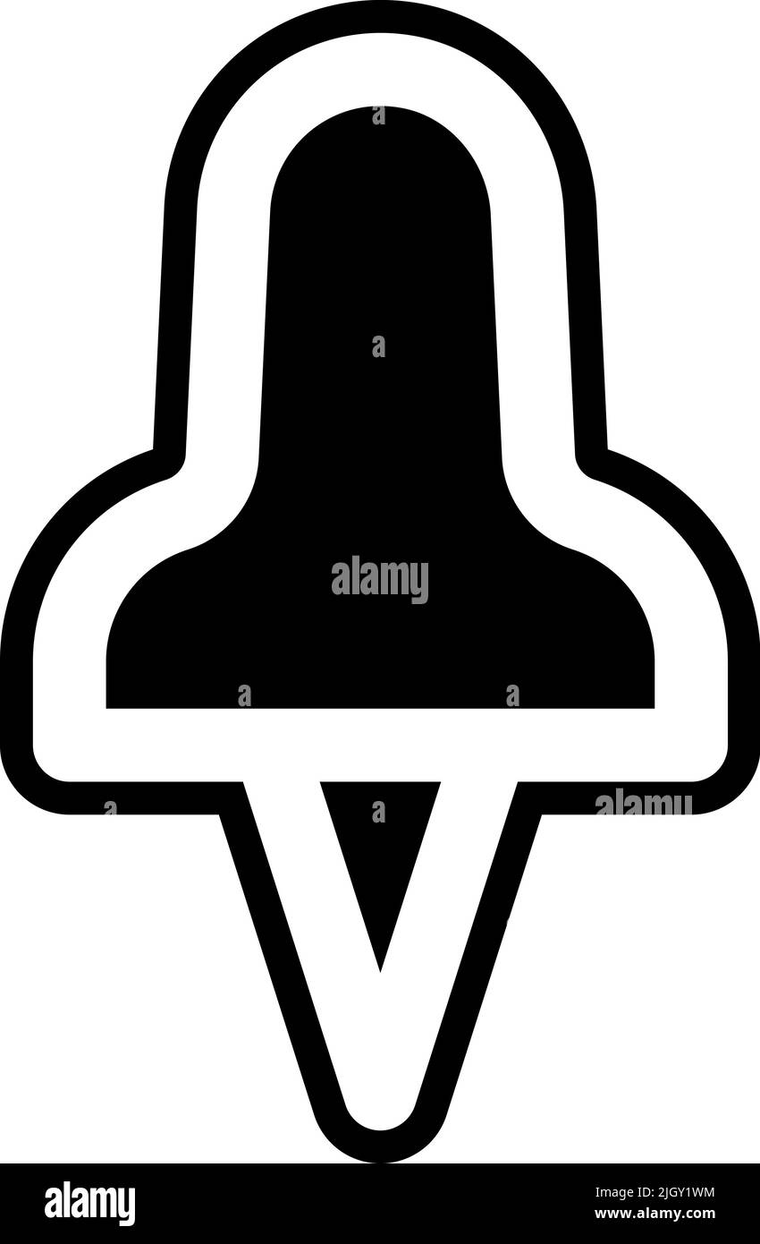 Office push pin icon Stock Vector Image & Art - Alamy