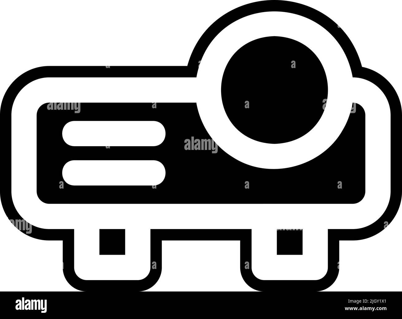 Meeting room table projector Stock Vector Images - Alamy