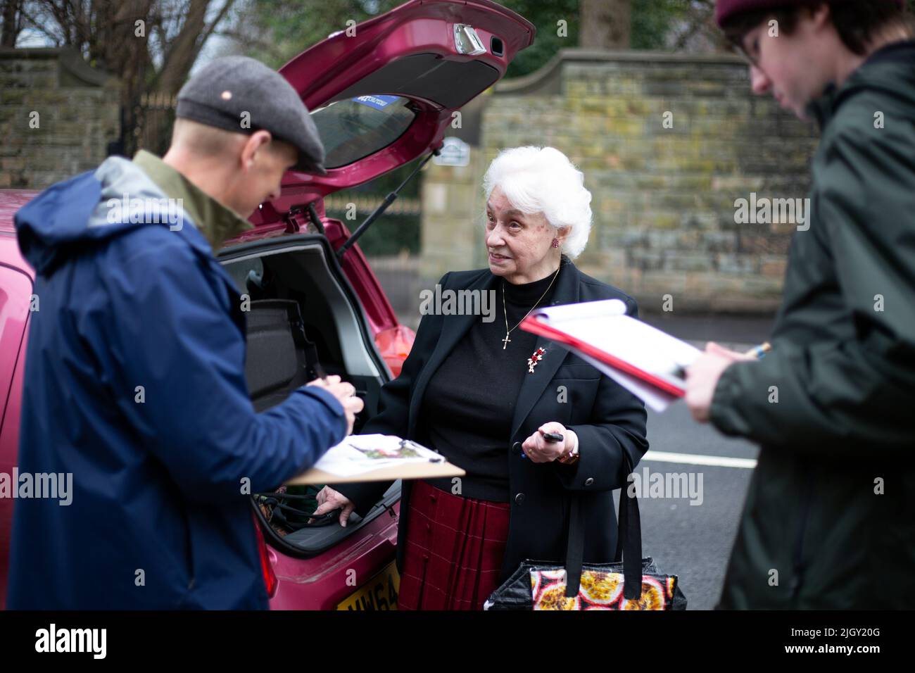Scott Cunliffe ,left, (Green Councillor for Cliviger with Worsthorne ...