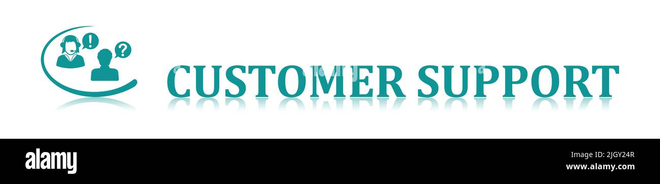 Illustration of a customer support concept Stock Photo - Alamy