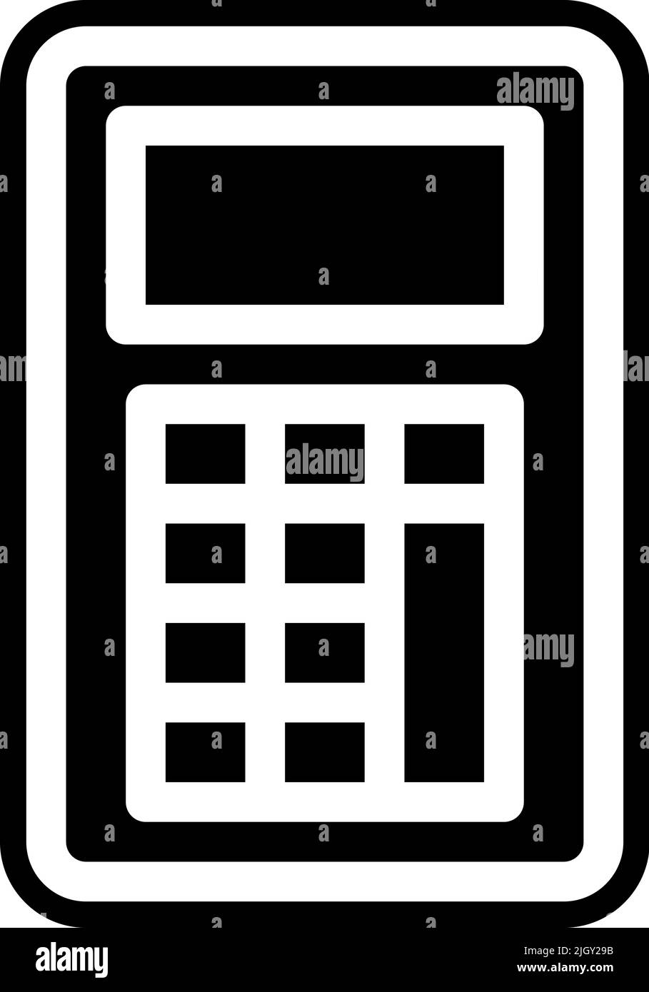 Calculator icon glyph Stock Vector Images - Alamy