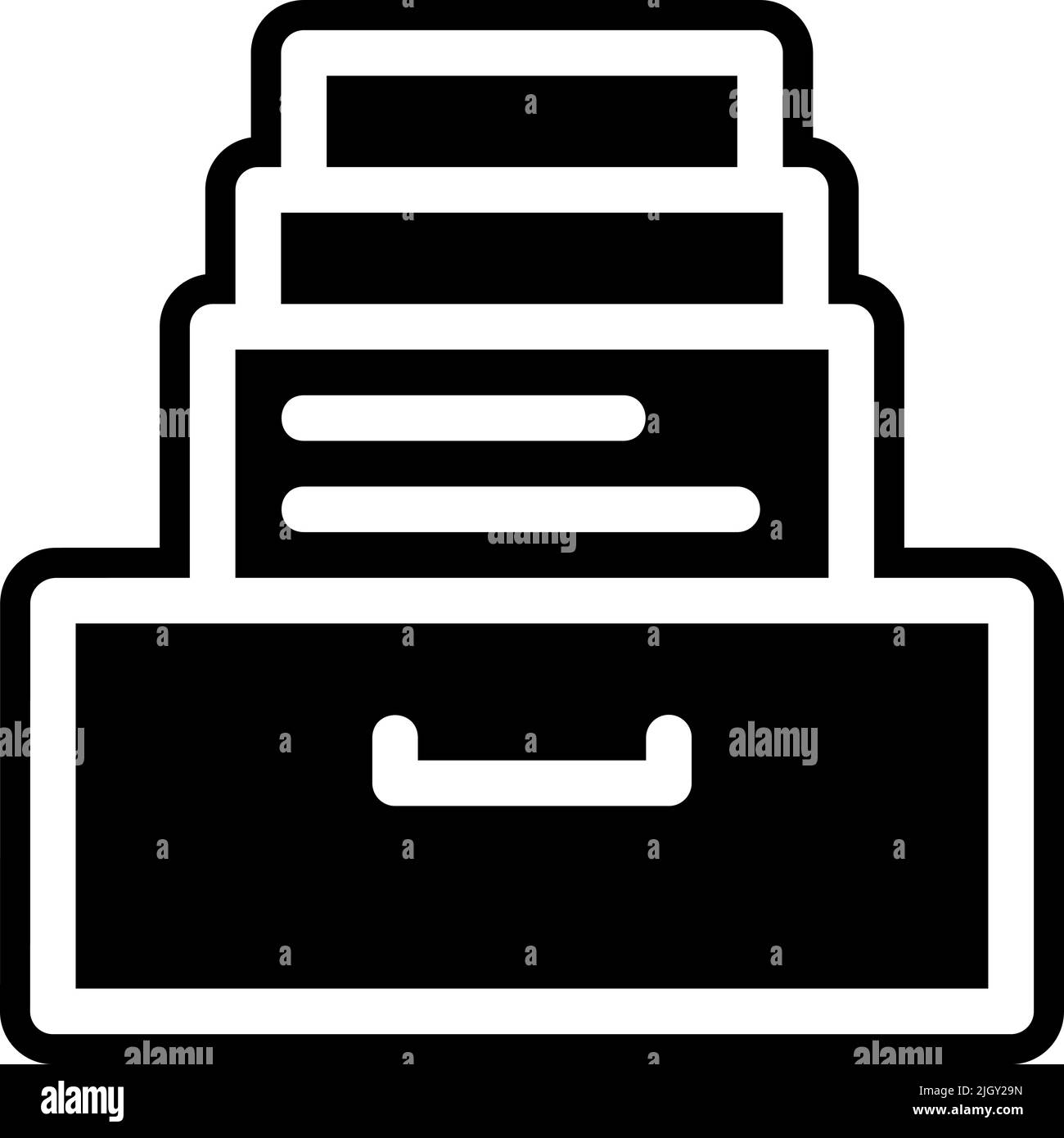 Office drawer icon Stock Vector Image & Art - Alamy