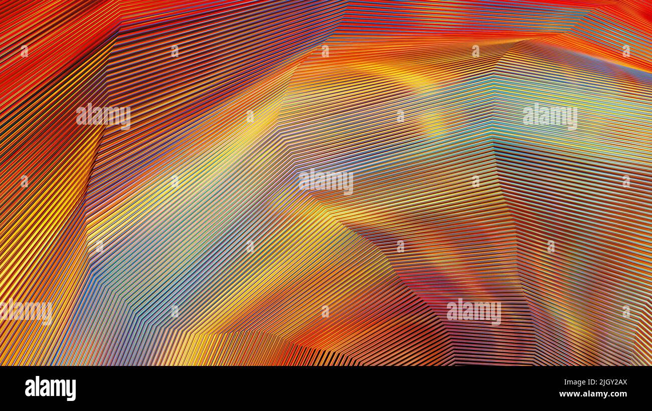 Colorful rainbow reflective lines - hi-tech digital background ...