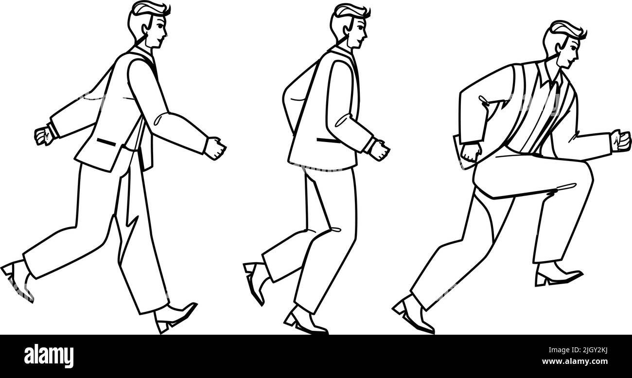 running business man vector Stock Vector Image & Art - Alamy