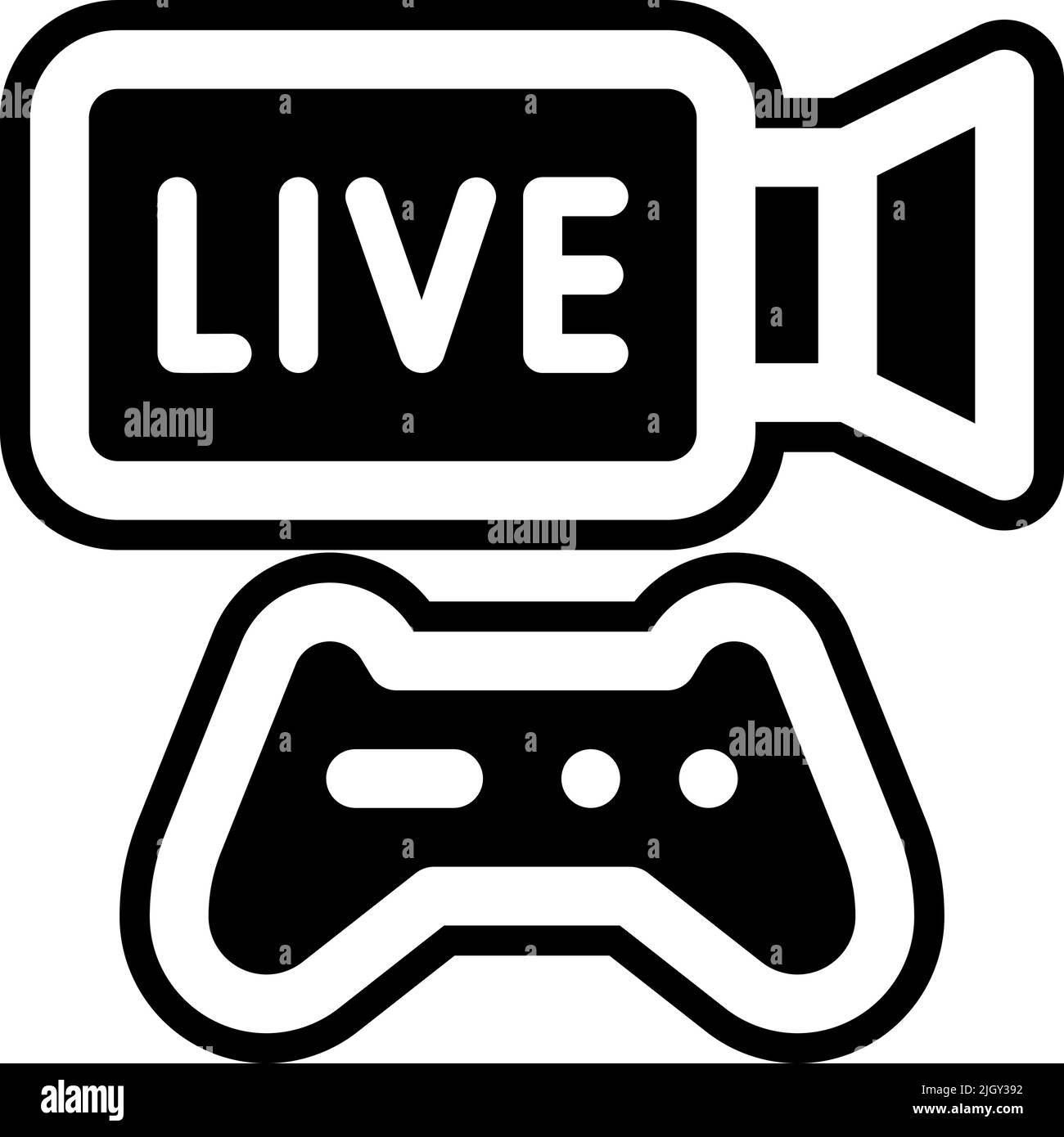 Online game streaming icon Stock Vector Image & Art - Alamy