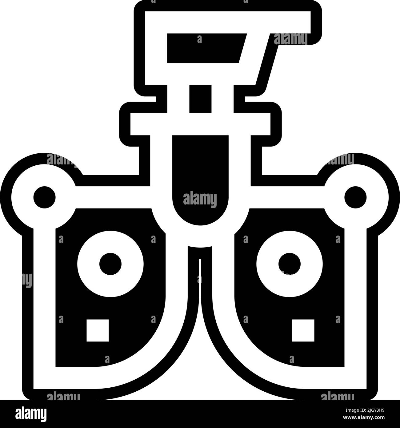 Optical phoropter Black and White Stock Photos & Images - Alamy