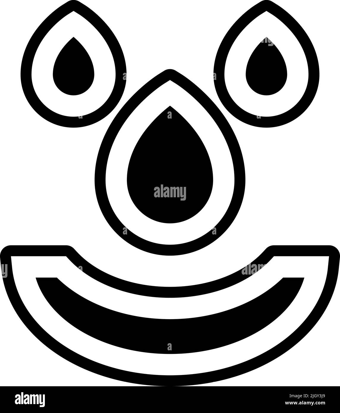 Drop contact lens icon Stock Vector Images - Alamy