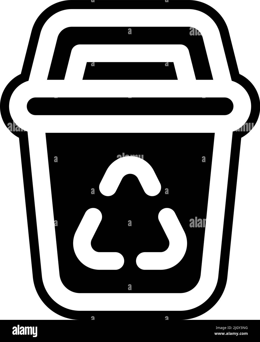 Recycling bin collection Black and White Stock Photos & Images - Alamy