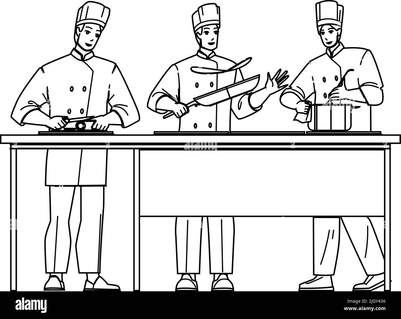 restaurant kitchen vector Stock Vector Image & Art - Alamy
