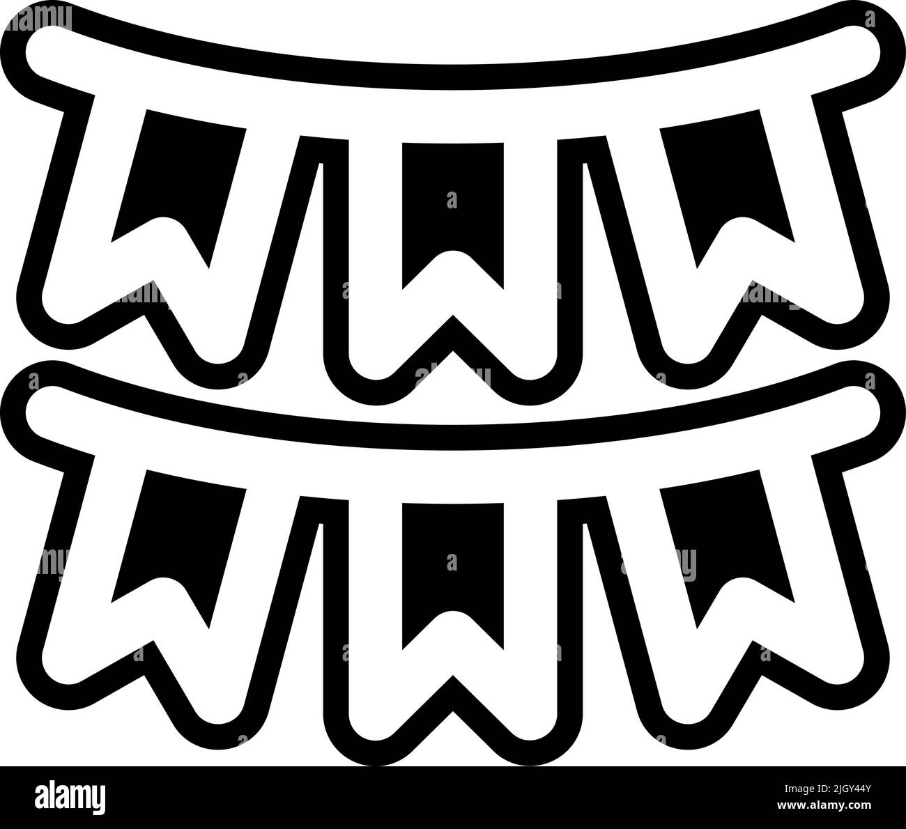 Light garland line icon Cut Out Stock Images & Pictures - Alamy