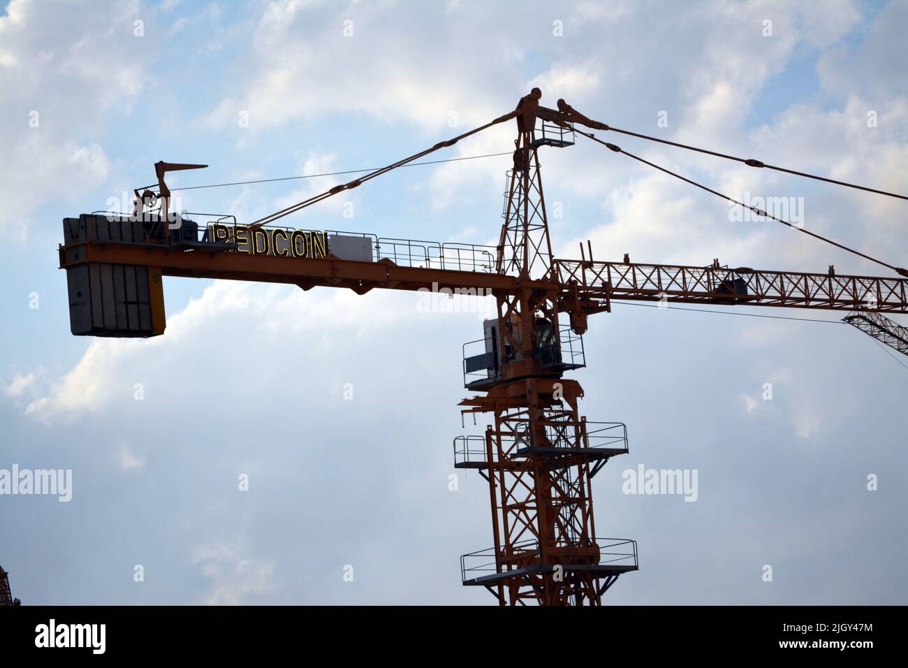 Giza, Egypt, June 13 2022: Construction site of new buildings in Egypt ...