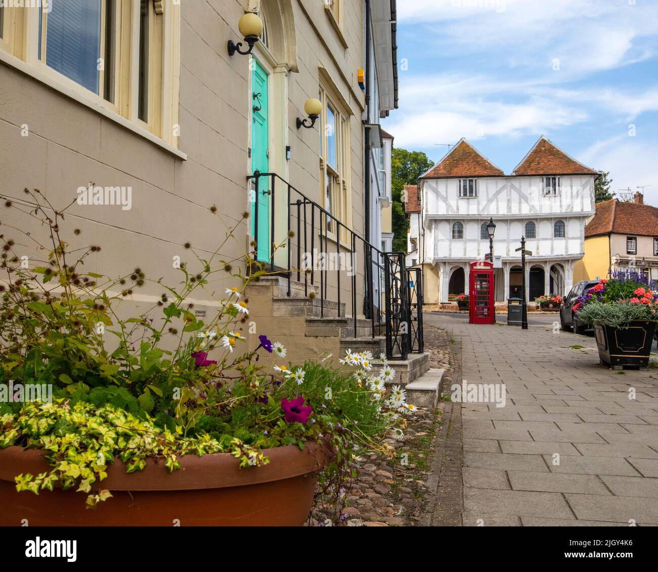 Essex, UK - September 6th 2021: A view of the historic Thaxted ...