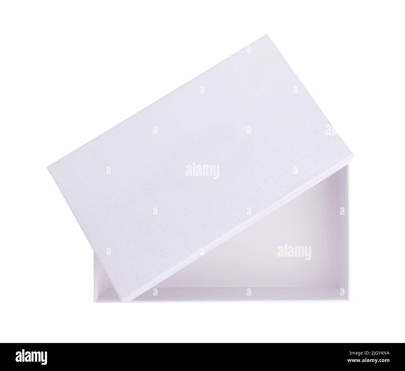 Empty open cardboard gift box isolated on white background Stock Photo ...