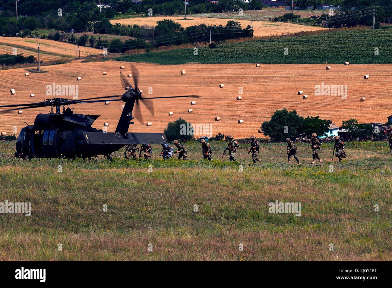 Mihail Kogalniceanu, Romania. 5th July, 2022. Soldiers from the ...