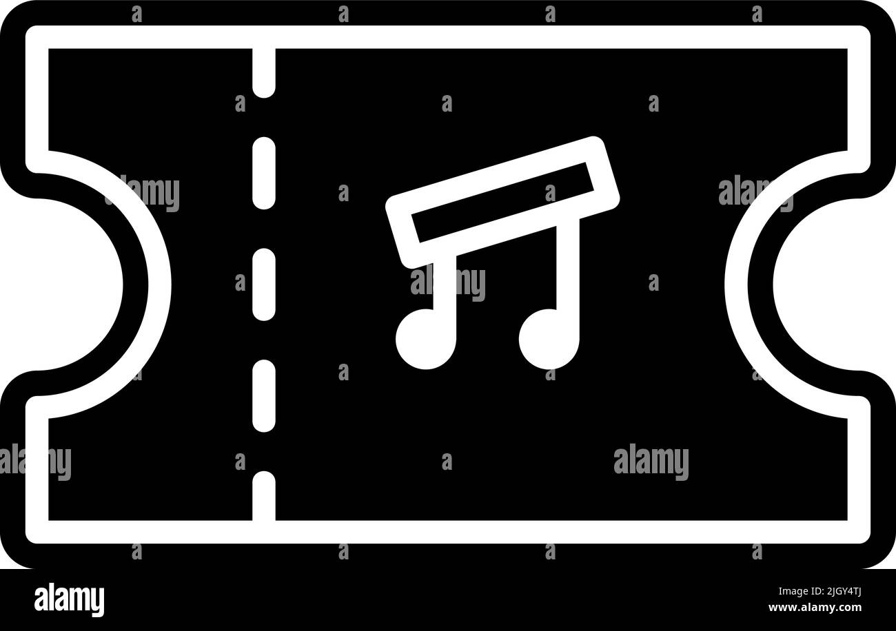 Music store ticket icon Stock Vector Image & Art - Alamy