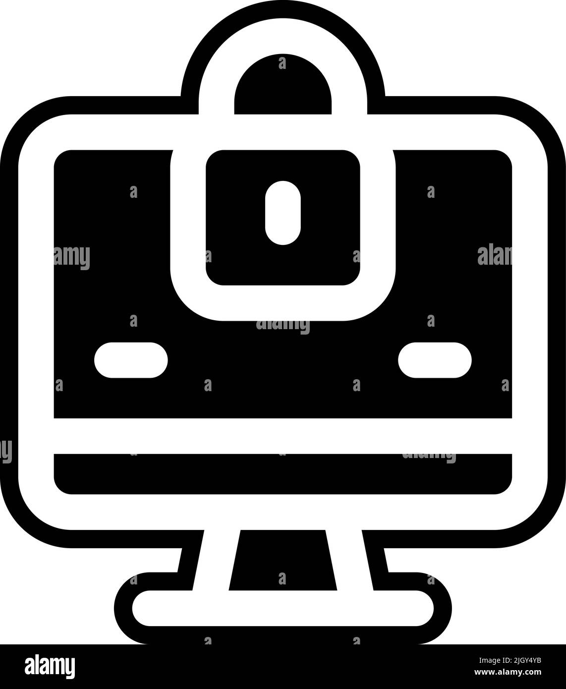 Protection and security computer icon Stock Vector Image & Art - Alamy