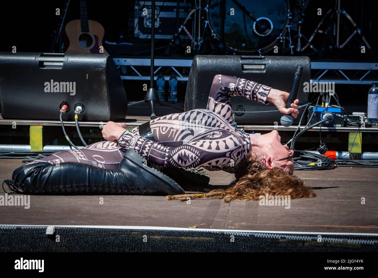 Amy Montgomery performs live at the 2022 Cornbury Festival Stock Photo ...