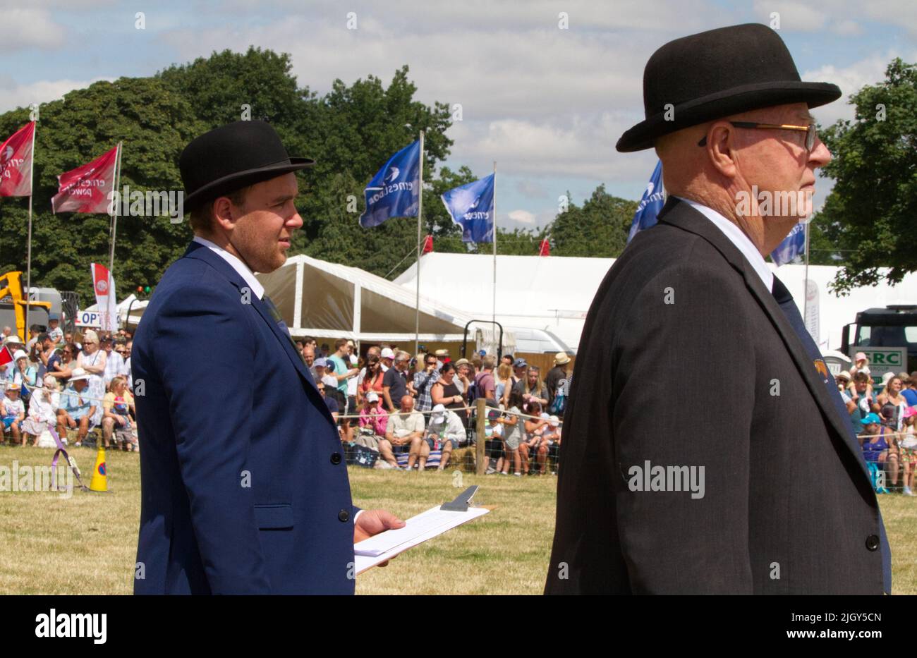 Judges in the President's Ring at the Tendring Hundred Show in Essex ...